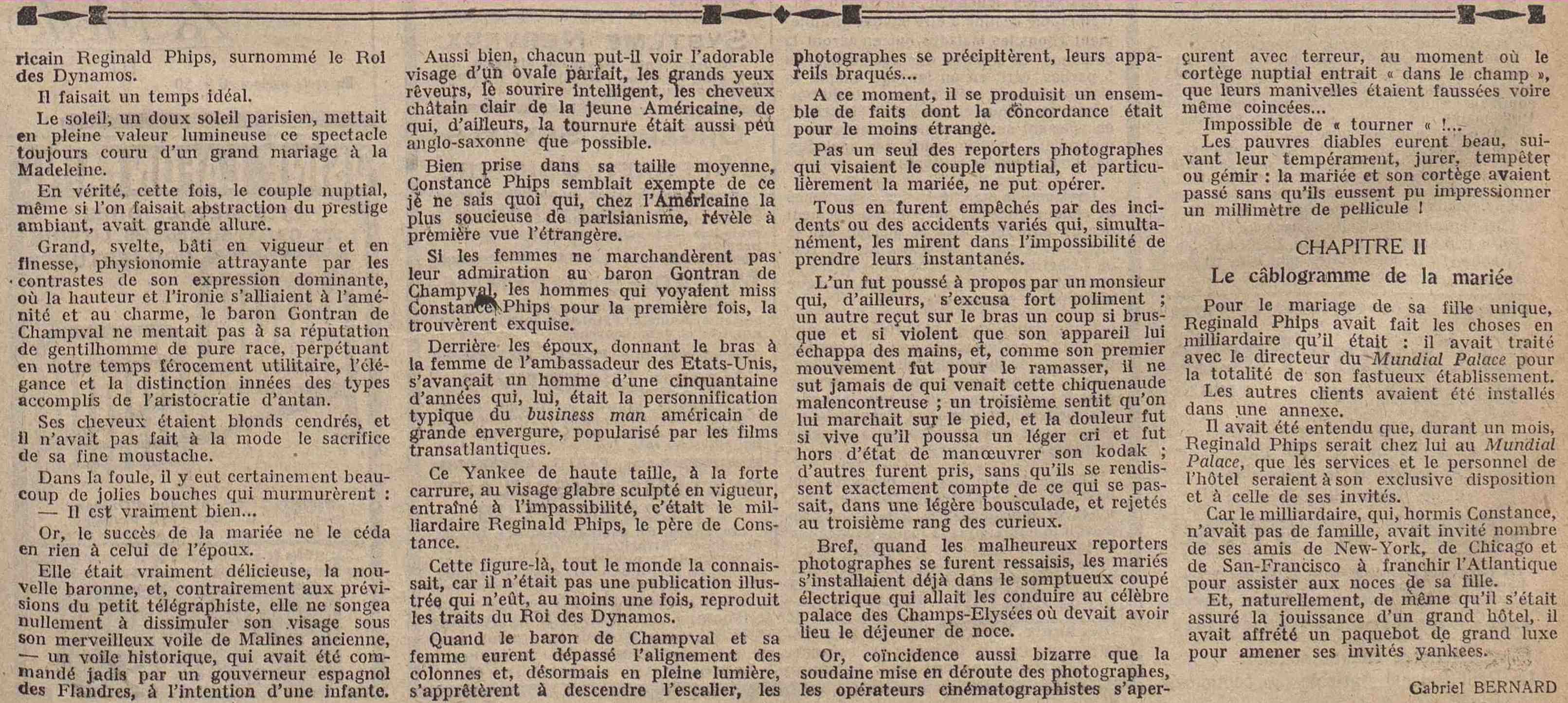 "les 5 détectives" par Gabriel Bernard - 05 juillet 1925 - La bignole